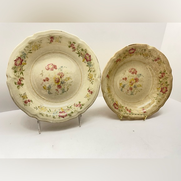 Knowles | Dining | 2 Pair Vintage Edwin M Knowles China Co Wild Flower ...